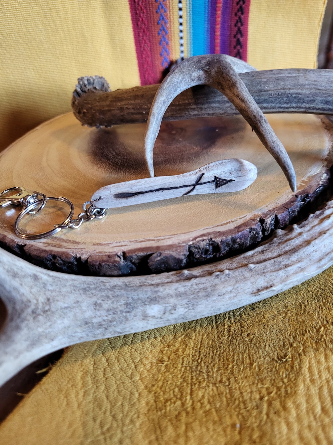 Sagittarius Driftwood Keychain 2 - Etsy