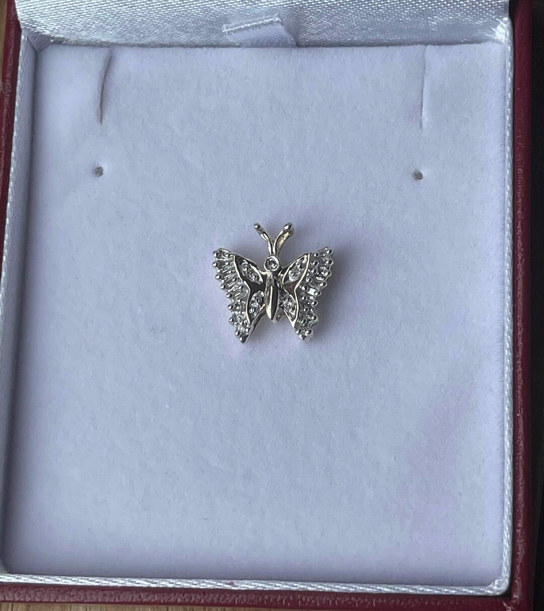 10 KT Gold and Diamonds Butterfly Pendant.stamped ADL. - Etsy