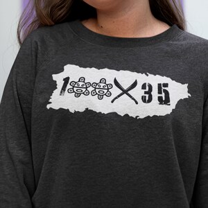 Puerto Rico Map Sweatshirt, 100x35 Taino Sun & Machetes, Boricua Pride ...