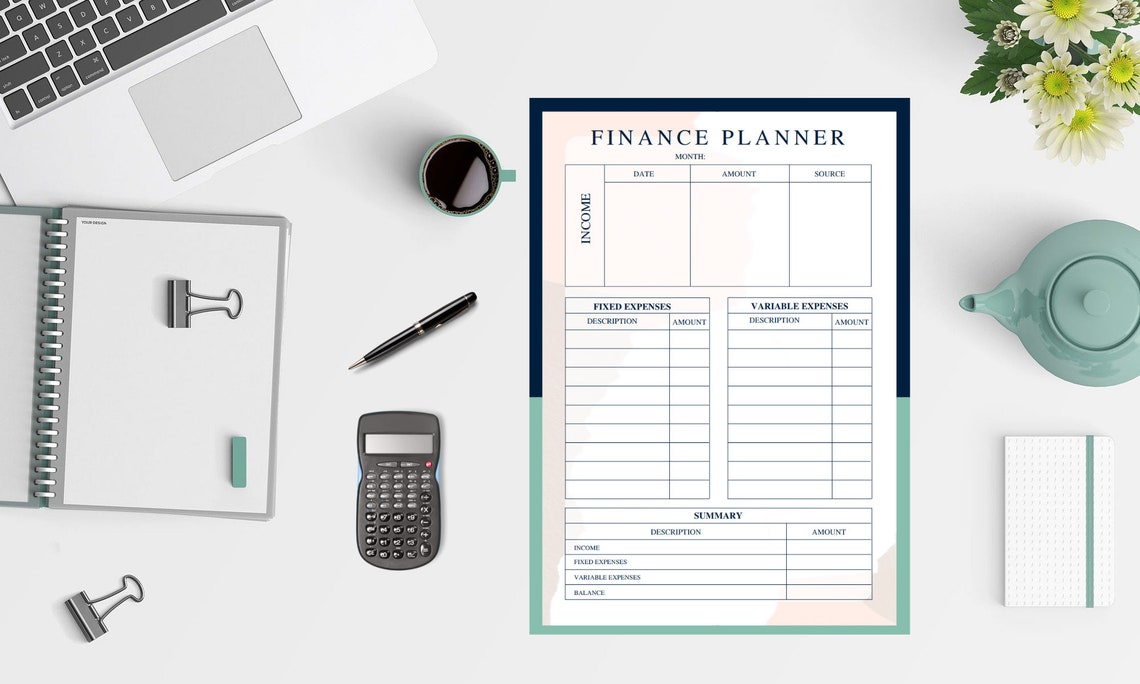 Minimalist Finance Planner Printable Finance Tracker, Finance Planner ...