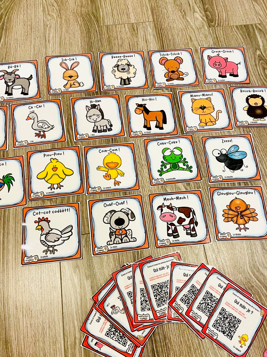 Les Animaux De La Ferme. Jeu De Devinettes Sonores Et Imagées Pour Les ...