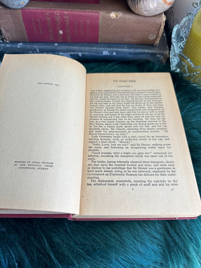 The Grand Sophy Book - Etsy