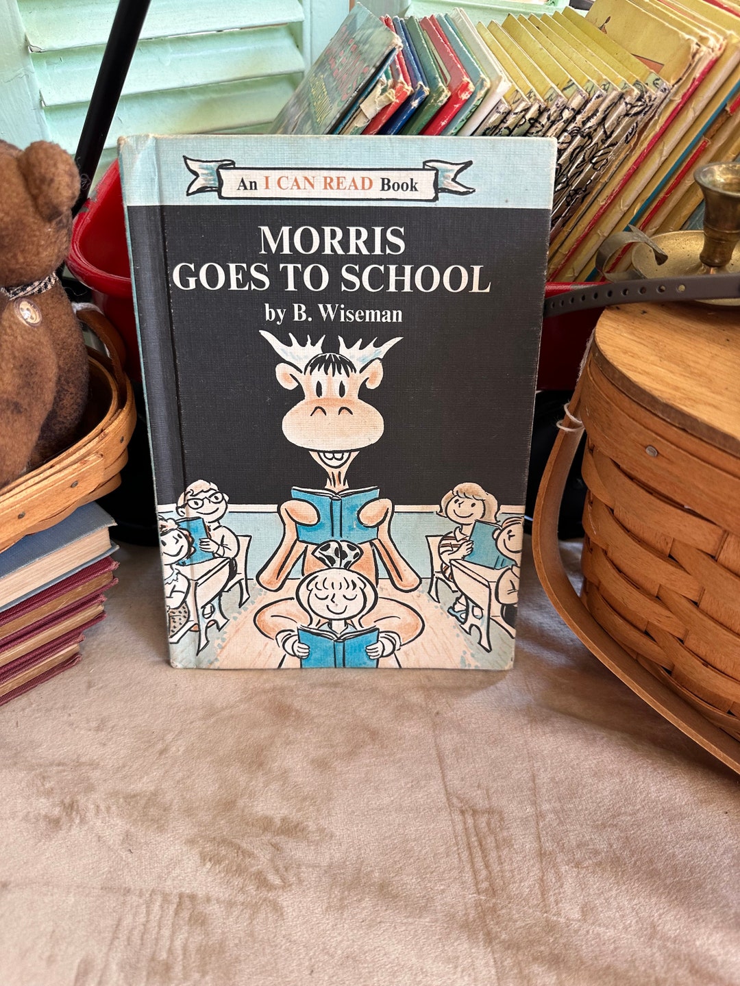 Vintage Children’s Book Morris Goes to School 1970 - Etsy