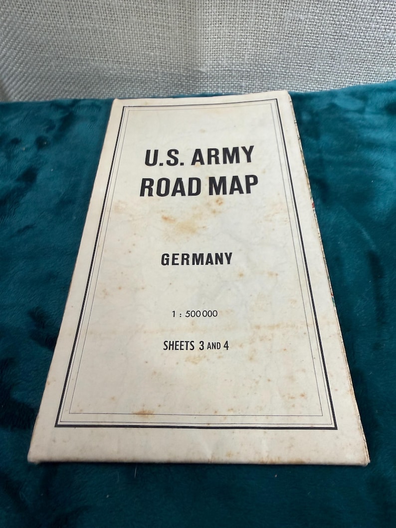 Vintage U.s. Army Road Map - Etsy
