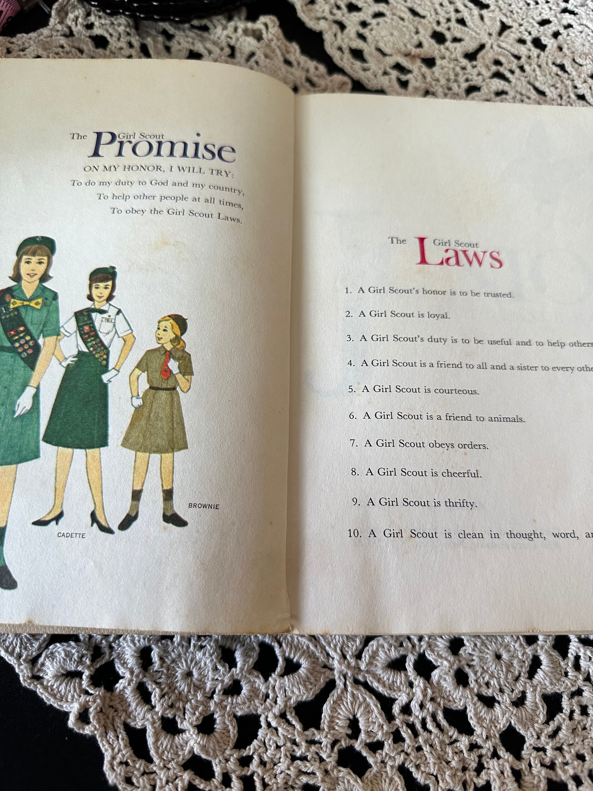 Vintage Junior Girl Scout Handbook 1963 - Etsy