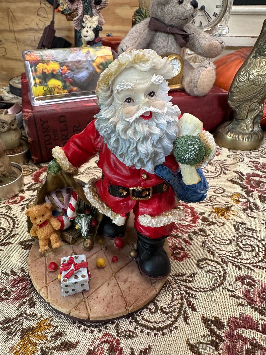 Vintage Santa Figurine - Etsy