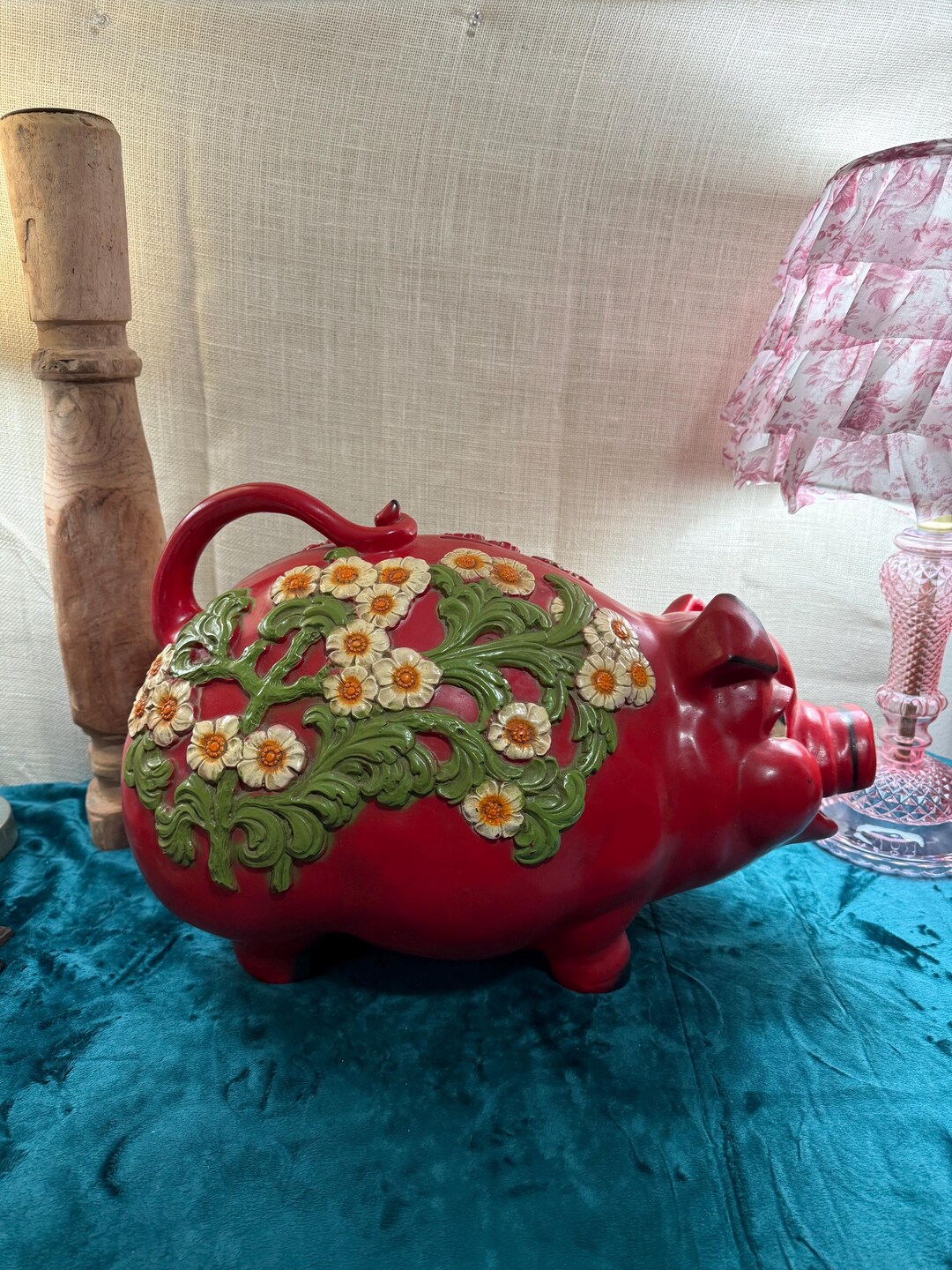 Vintage Large Piggy Bank 1978 - Etsy