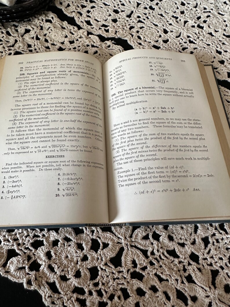 Vintage Practical Mathematics for Home Study 1942 - Etsy