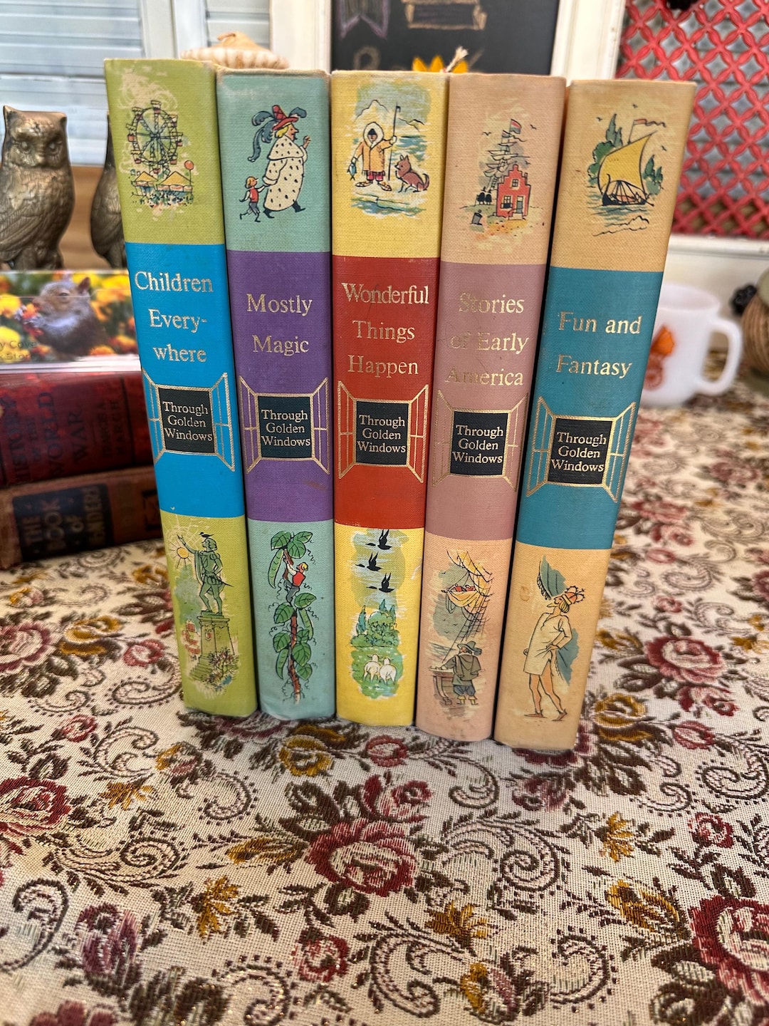 Set of 5 Vintage Grolier Children’s Books - Etsy