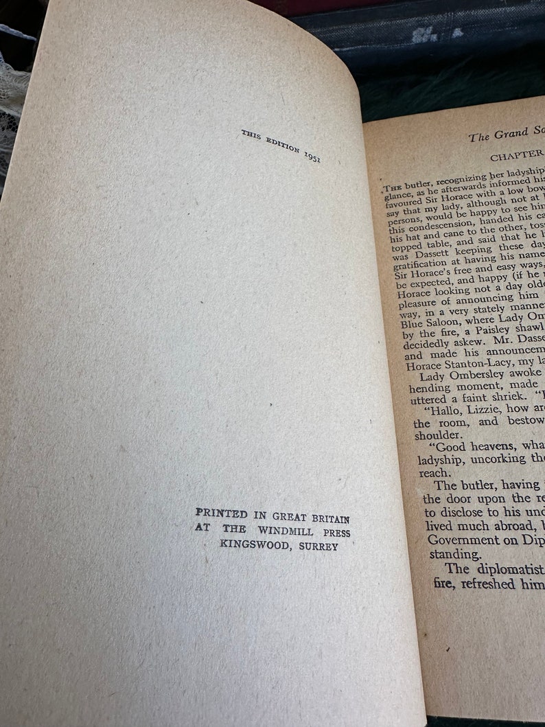 The Grand Sophy Book - Etsy