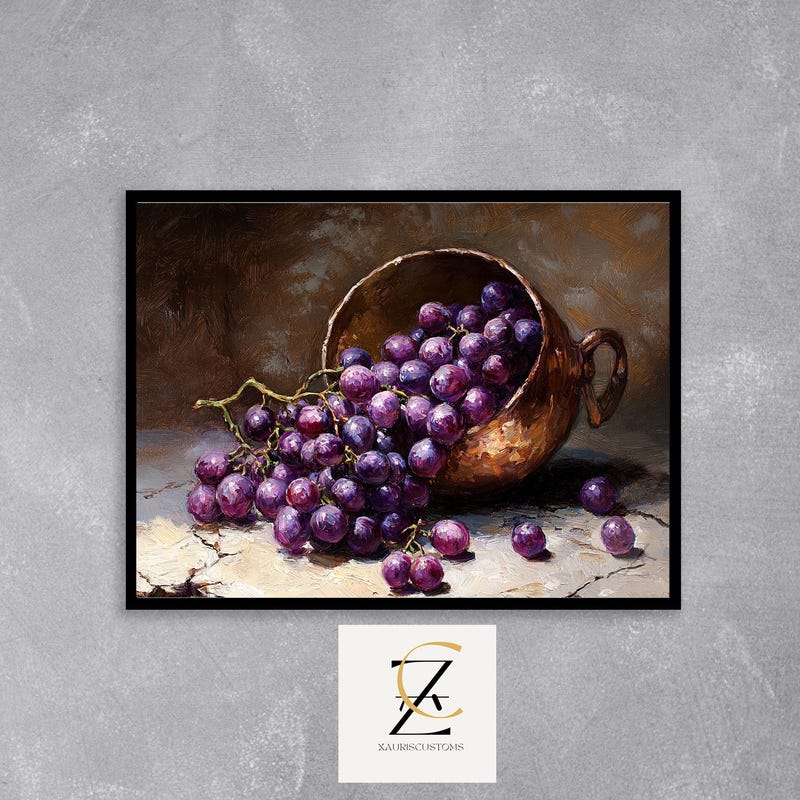 Grapes Still Life - Etsy