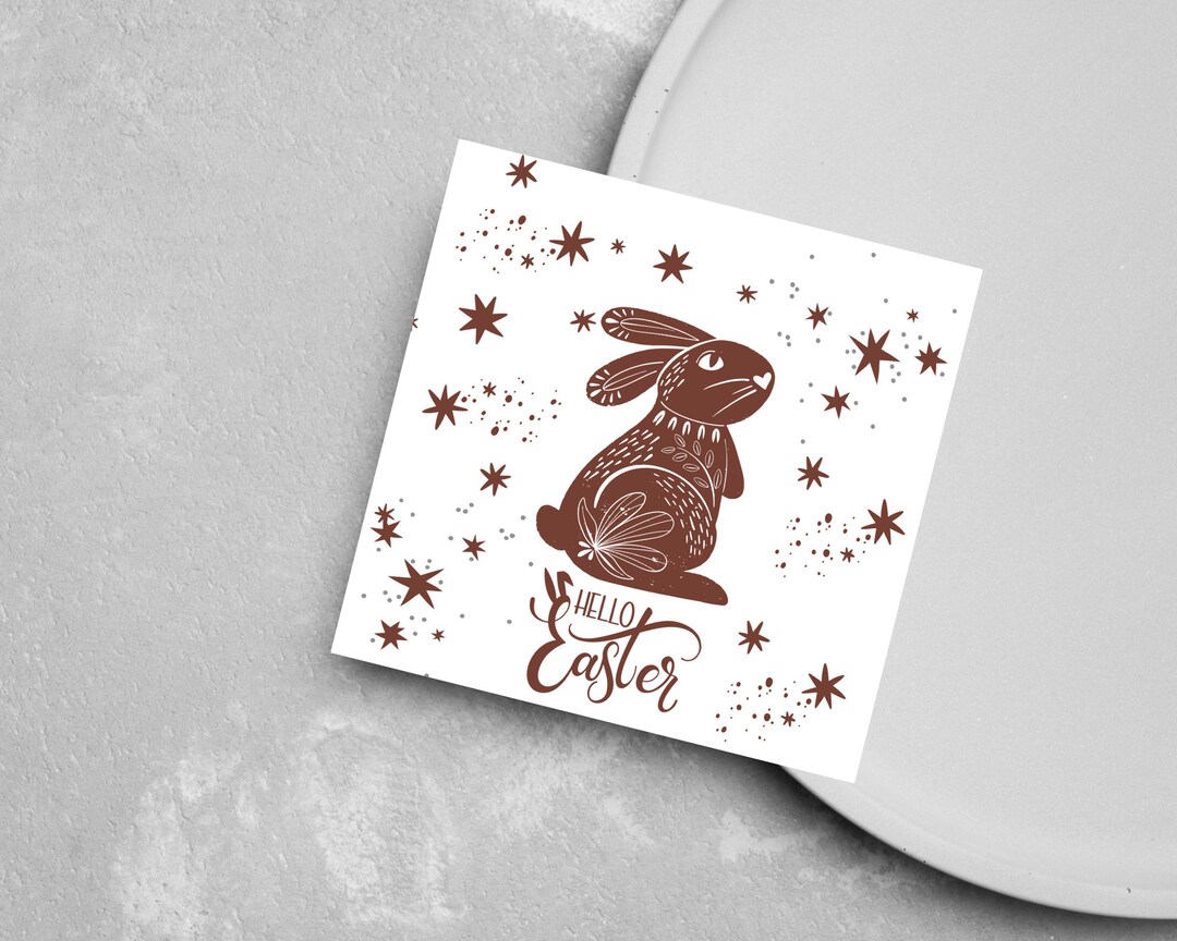 Editable Easter Card Printable, Easter Bunny Design, DIY Easter ...