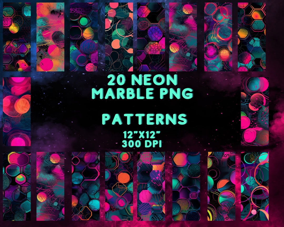 MARBLE PAPER NEON Digital Papers Marble Digital Paper 20 Neon Marble ...