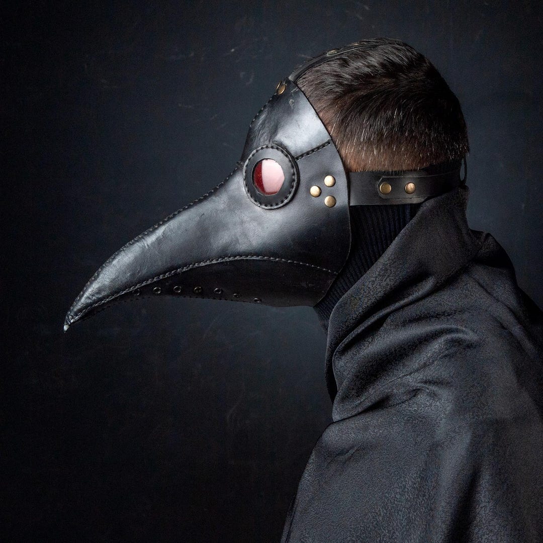 Leather Plague Doctor Mask Steampunk Helmet - Etsy