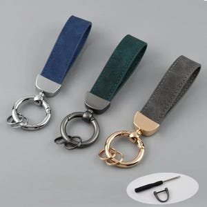Customized Car Logo Key Chain Gift, Personalized Leather Keychain ...