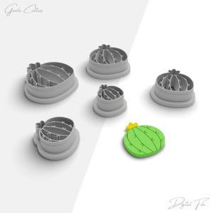 BUNDLE / Cactus Polymer Clay Cutter Pack, 6 Models, 2 Cutter Version, 5 ...