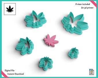 Marijuana Leaf Stl - Etsy