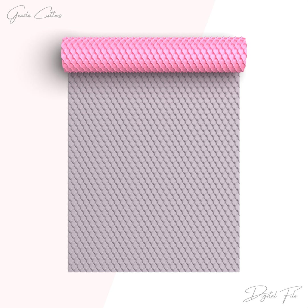 Scales Texture Roller for Polymer Clay, Skin Clay Texture Rolling Pin ...