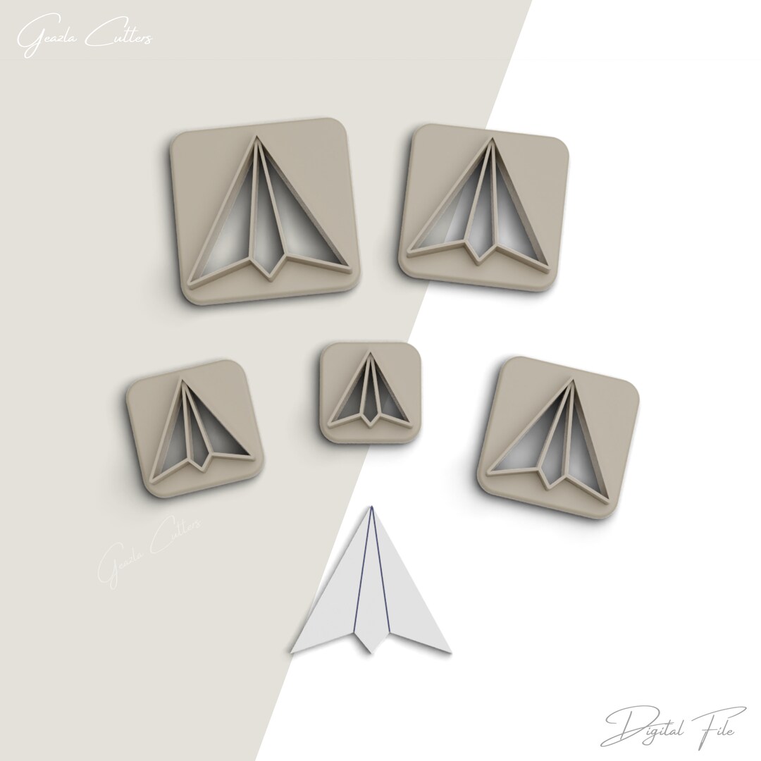 Paper Airplane Clay Cutter, Sky Polymer Clay Cutters, Earring Cutters ...