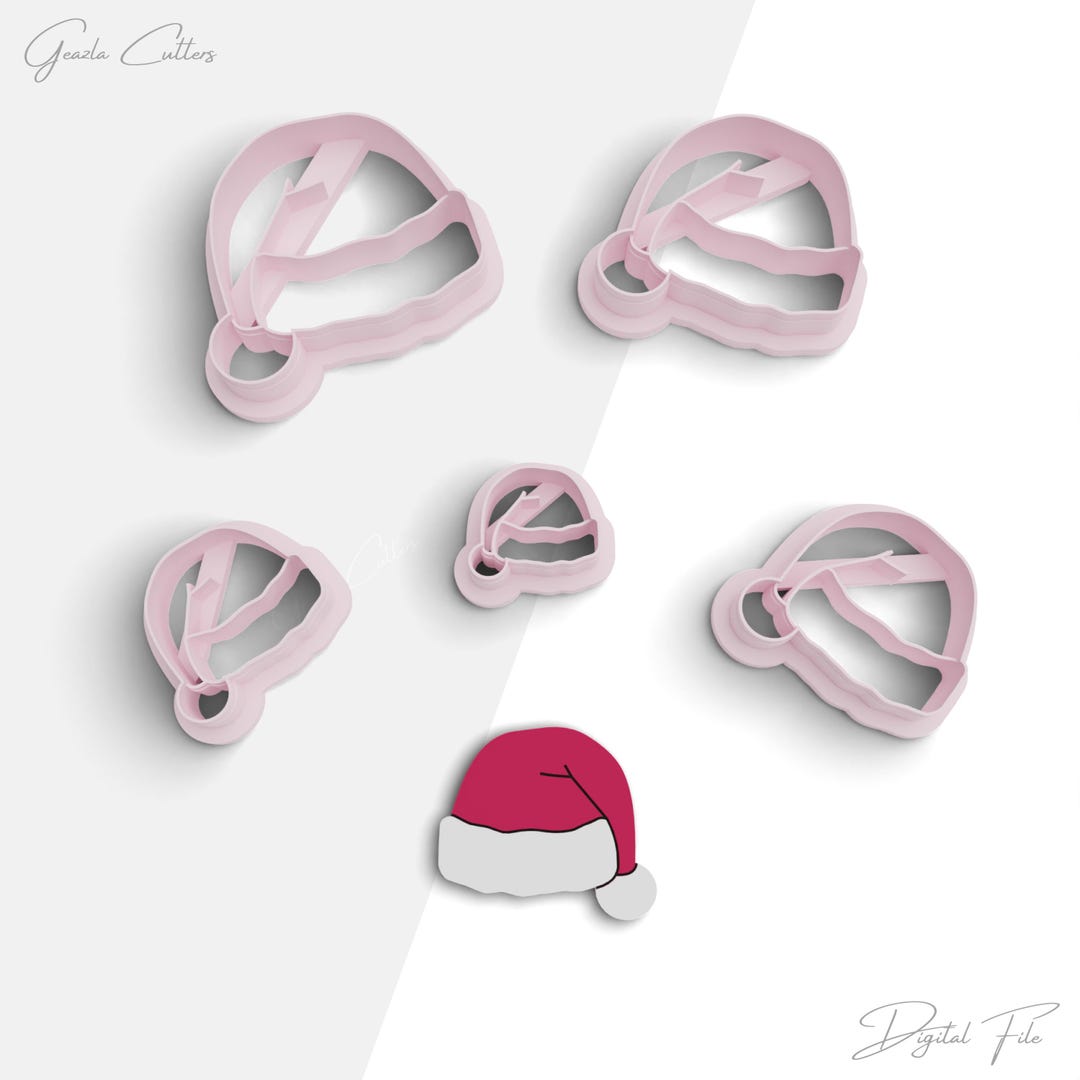 Santa's Hat Clay Cutter, Christmas Polymer Clay Cutters, Earring ...