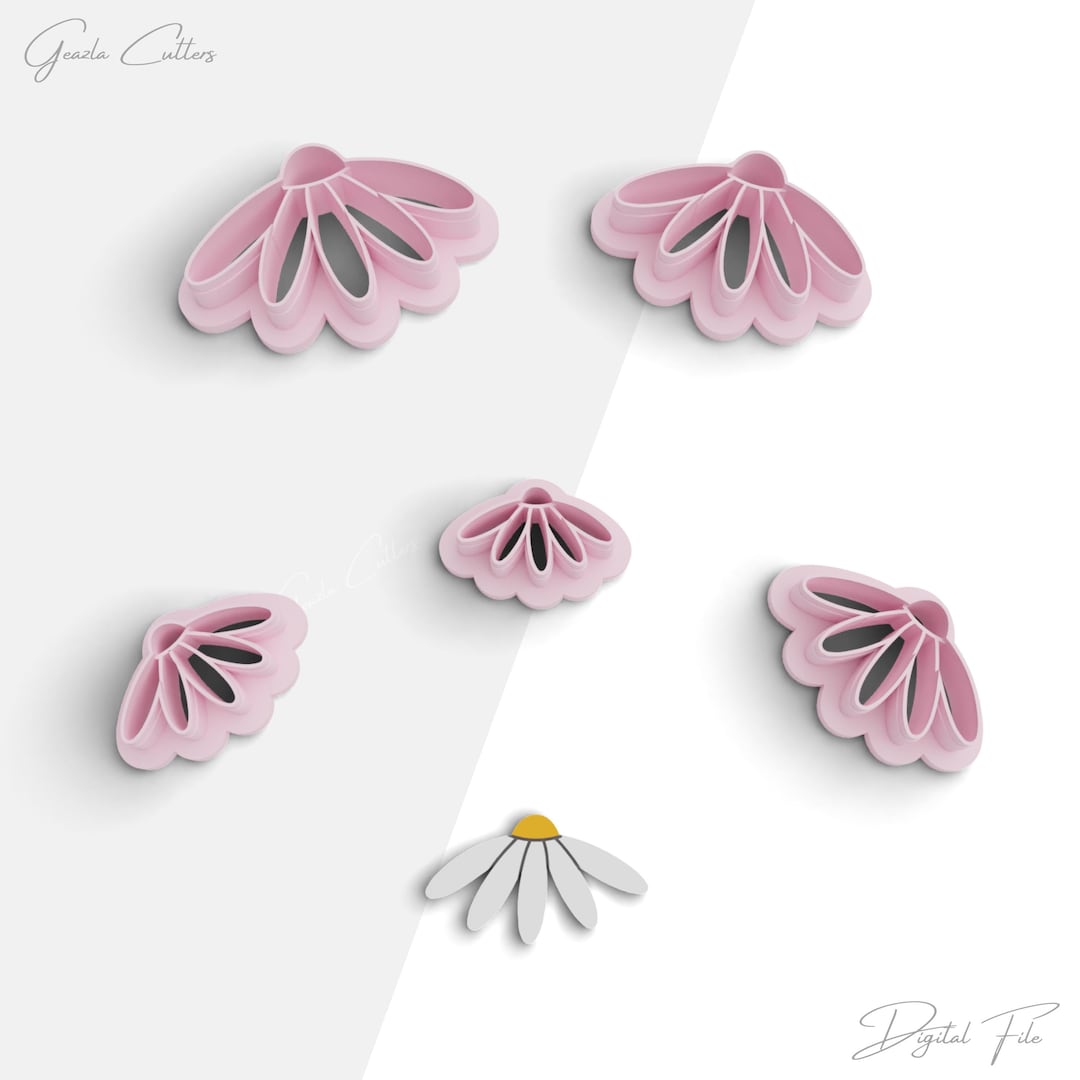 Daisy Flower Clay Cutter, Spring Polymer Clay Cutters, 2 Cutter Version ...