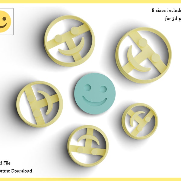 Happy Face Stl Files - Etsy