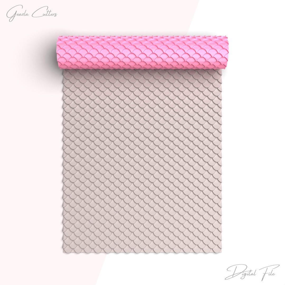 Fish Scales Texture Roller for Polymer Clay, Scales Clay Texture Roller ...