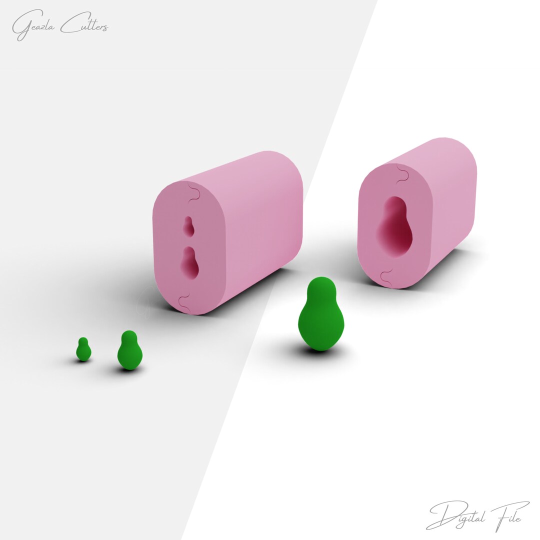 Papaya Fruit Bead Roller for Polymer Clay, Papaya Shape Bead Making ...