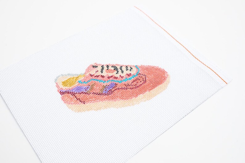 Hand-painted Needlepoint Canvas, Featuring an Aloha Shoe - Etsy