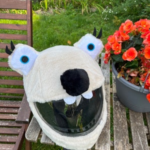 PATTERN Motorcycle Crochet Bear Helmet Cover M - Etsy