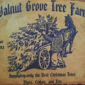 Walnut Grove Tree Farm Vintage Holiday Farmhouse Decor Wall - Etsy