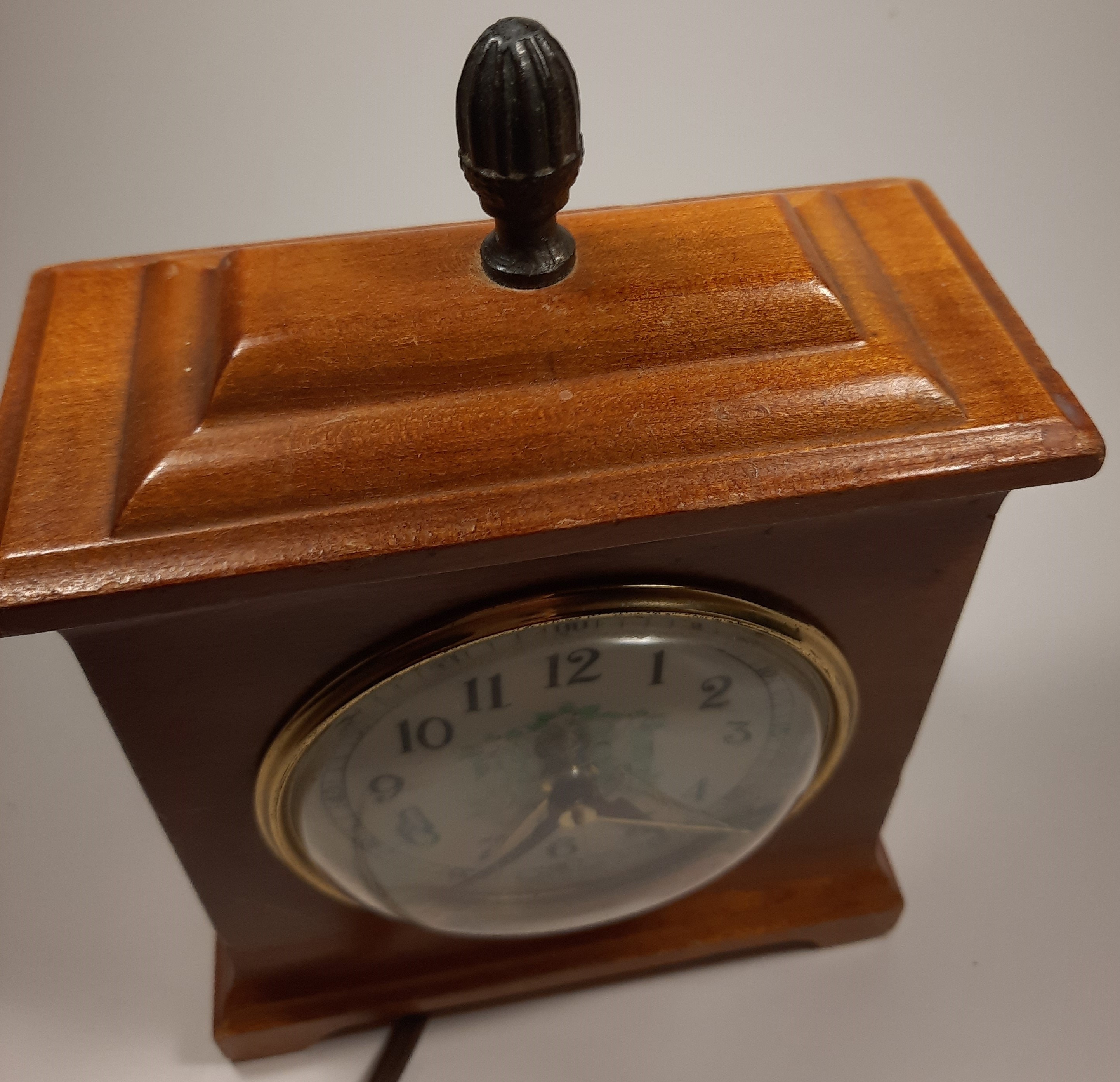 Vintage, Homestead Electric Mantel, Wood, Clock - Etsy