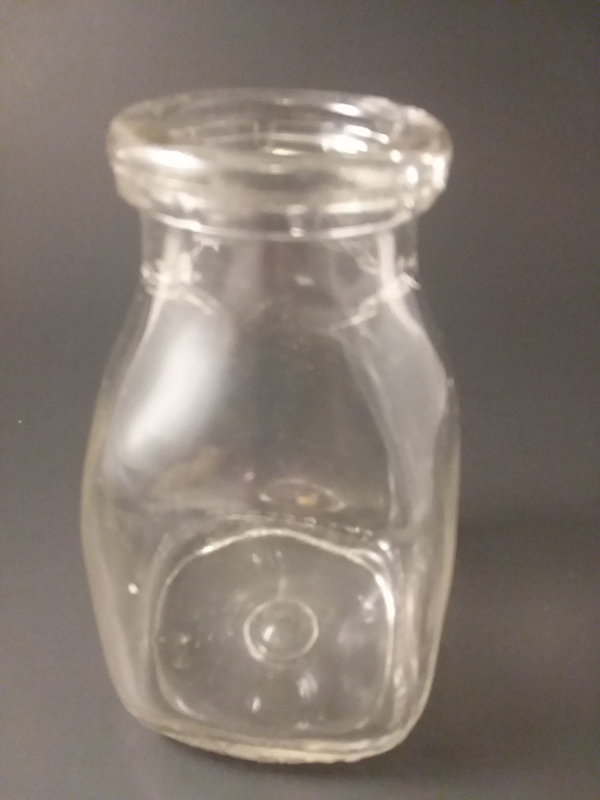 Embossed, Half Pint, Dairy Milk Bottle, Farmhouse, Country Kitchen, Primitive, Vintage Decor - Etsy