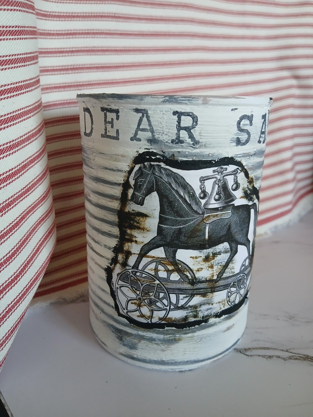 Tin Can Upcycle, Toy Rocking Horse, DIY, Repurpose, Christmas Decor - Etsy