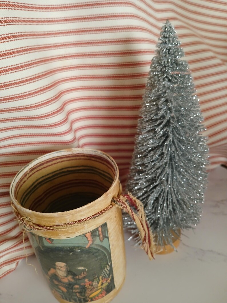 Tin Can Upcycle, Santa on Mantel, DIY, Repurpose, Christmas Decor ...
