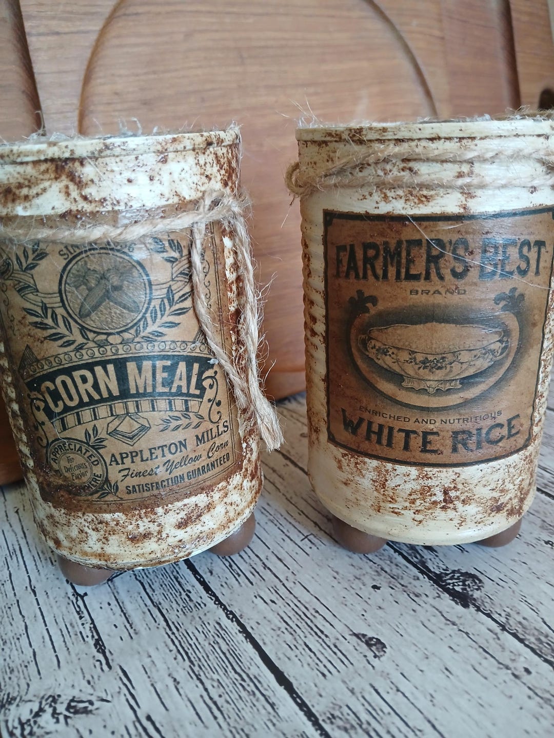 Tin Can Upcycle, Farmers Best White Rice, Corn Meal Appleton Mills, DIY ...