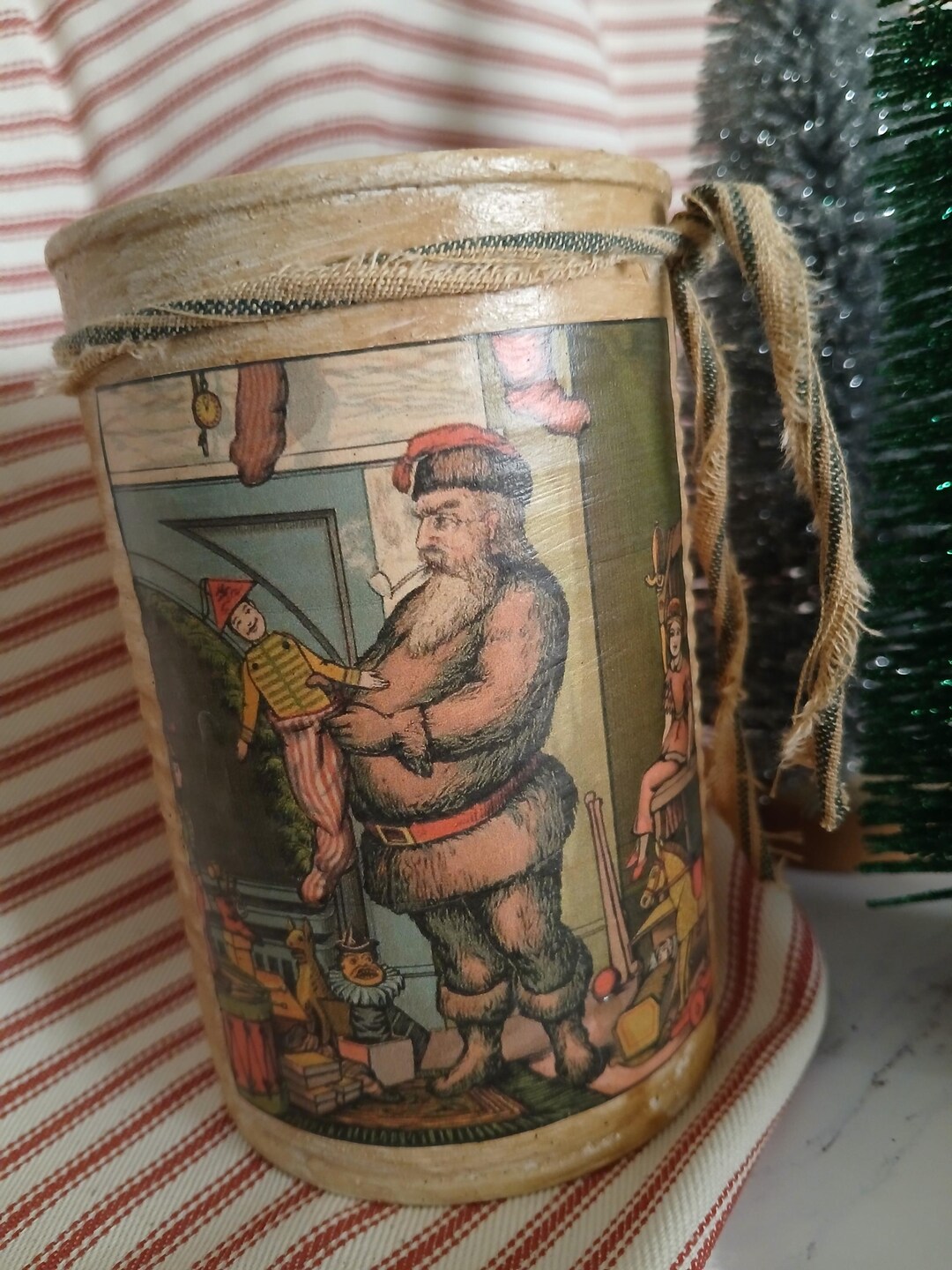 Tin Can Upcycle, Santa Arrives, DIY, Repurpose, Christmas Decor ...