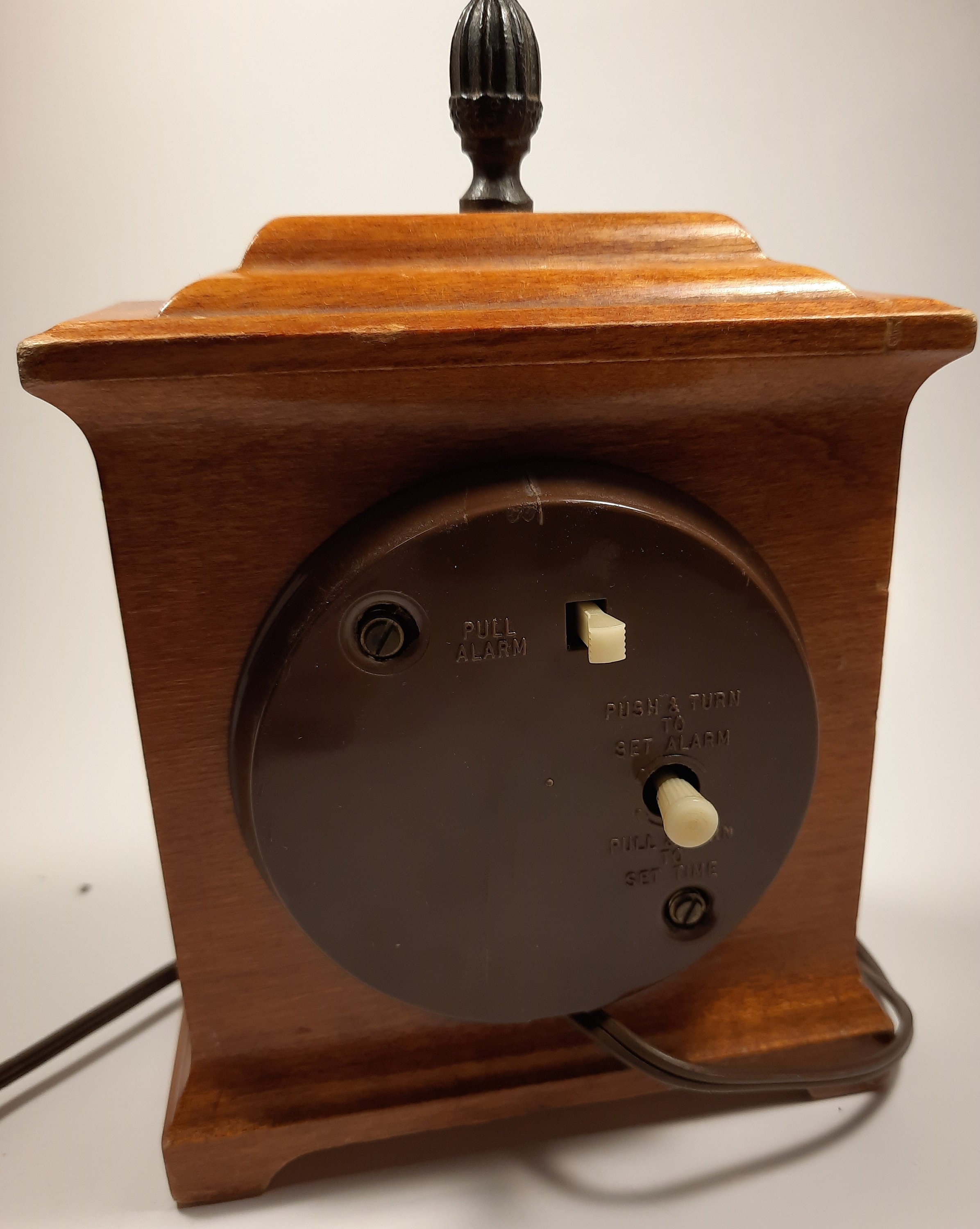 Vintage, Homestead Electric Mantel, Wood, Clock - Etsy