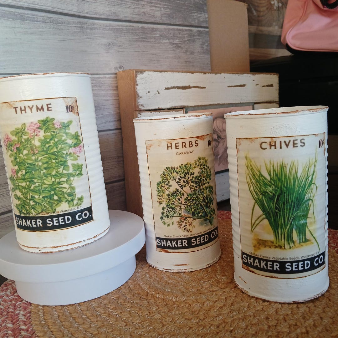 Tin Can Upcycle, Shaker Seed Co., DIY, Repurpose, Garden, Farmhouse ...