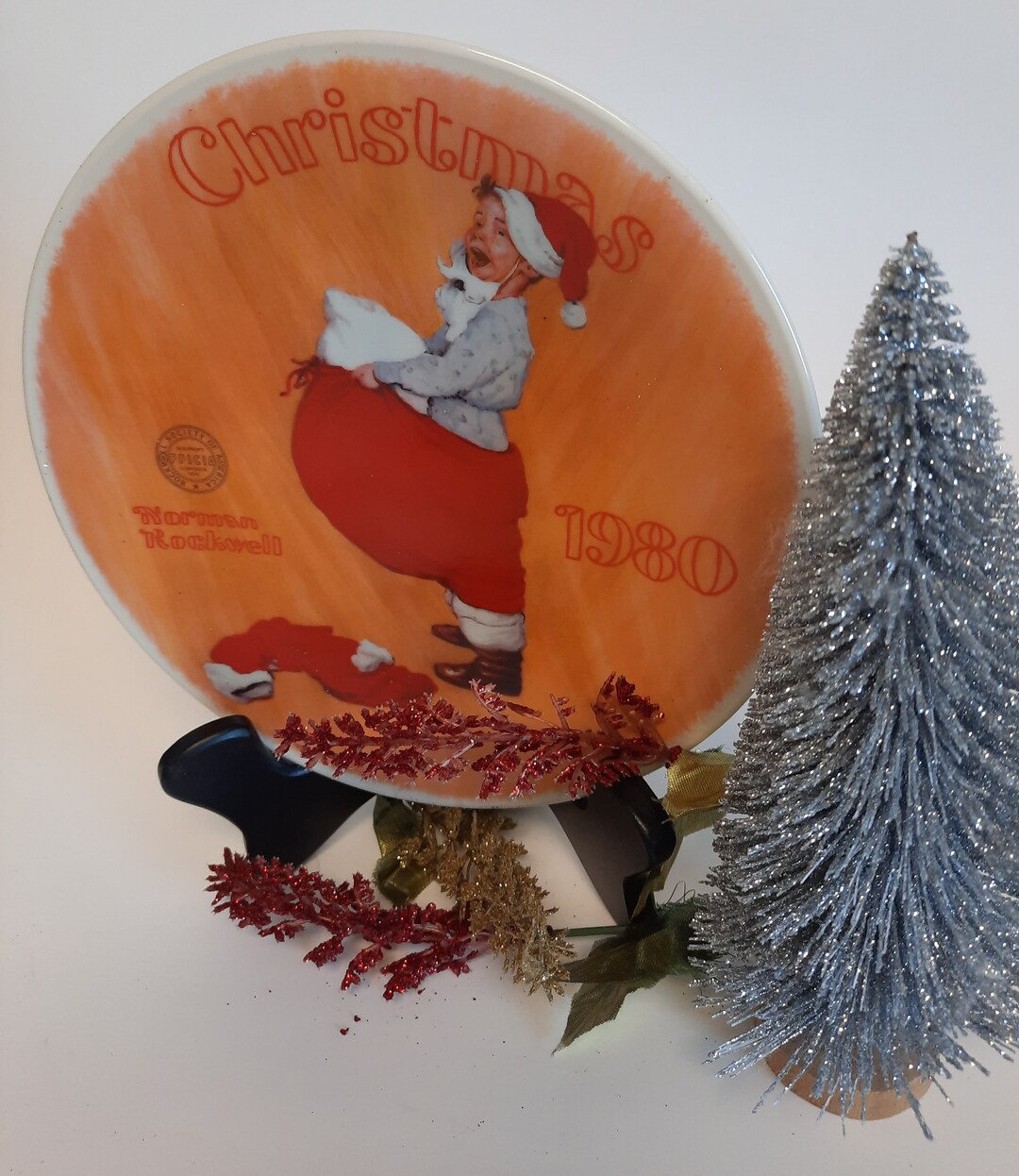 Vintage 1980 'scotty Plays Santa by Norman Rockwell - Christmas Decor ...