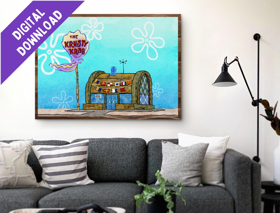 Krusty Krab 2 PRINTABLE Nautical Alphabet Flag Wall Art Decor ...