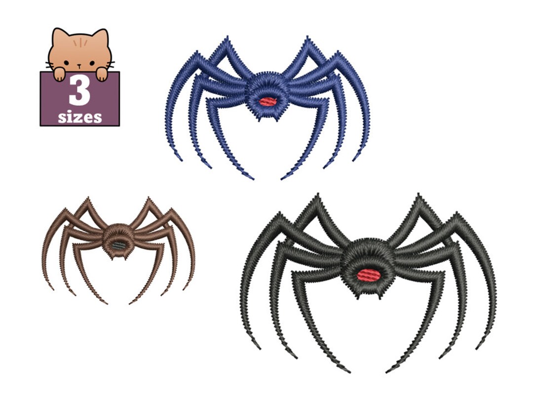 Spider Embroidery Pattern, Machine Embroidery Design, Embroidery File ...