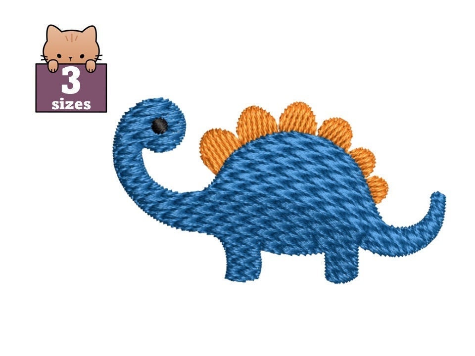 Dinosaur Embroidery Pattern, Machine Embroidery Design, Embroidery File ...