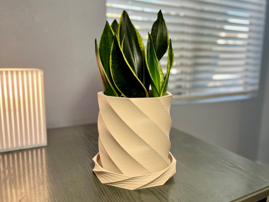 Zephyr Table Planter, Colorful Indoor Pot, Modern Living Room Planter ...