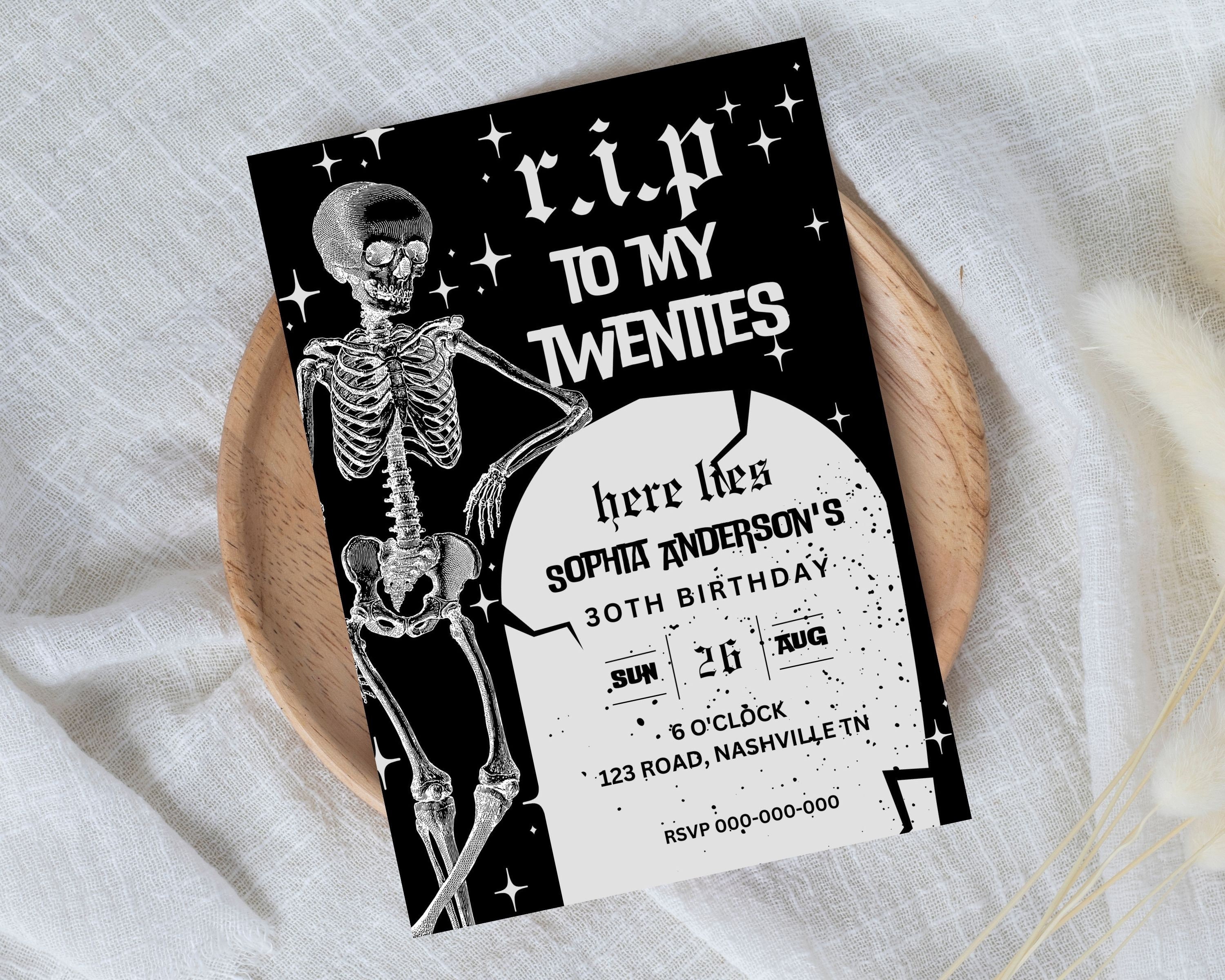 RIP Twenties Birthday Invite Death to My 20s RIP 30th Birthday Funeral ... RIP Twenties Birthday Invite Death to My 20s RIP 30th Birthday Funeral ...