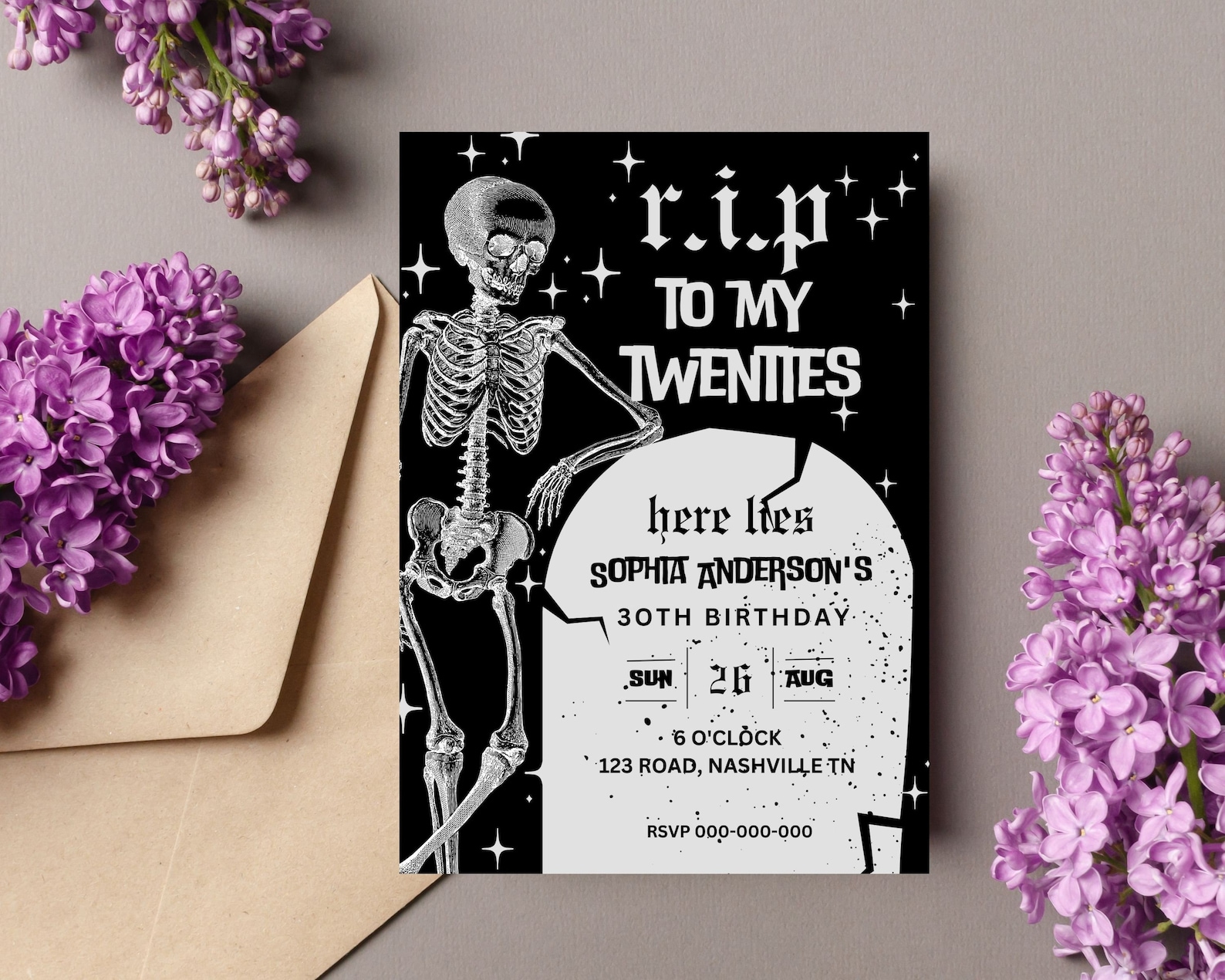 RIP Twenties Birthday Invite Death to My 20s RIP 30th Birthday Funeral ...