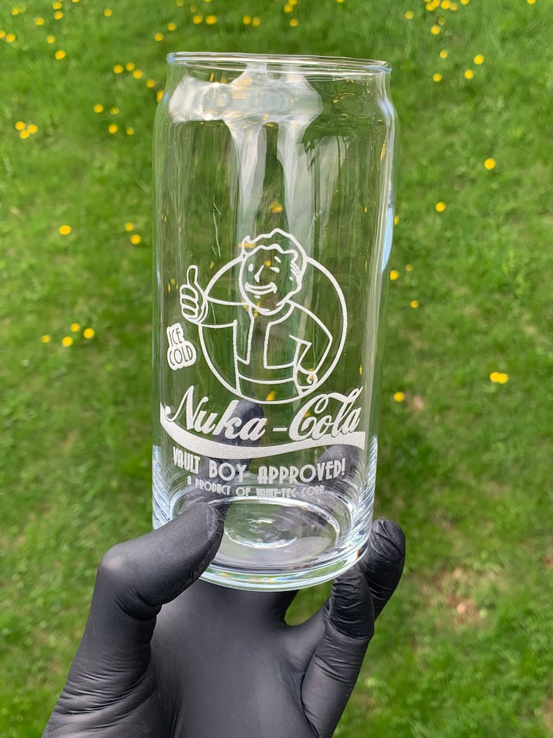 Laser Engraved Nuka-cola 20oz Glass Can - Etsy