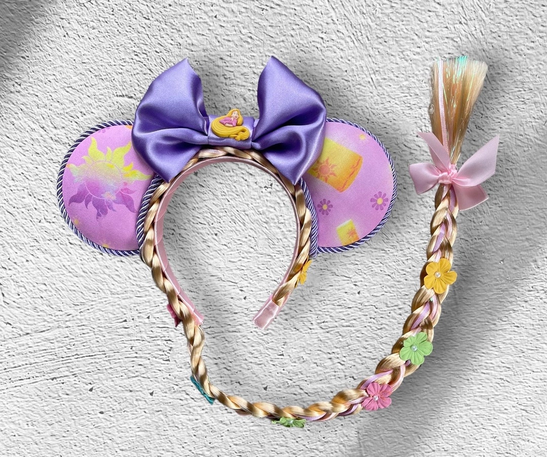Tangled Mickey Mouse Ears, Princess Rapunzel Headband, Blonde Braid ...