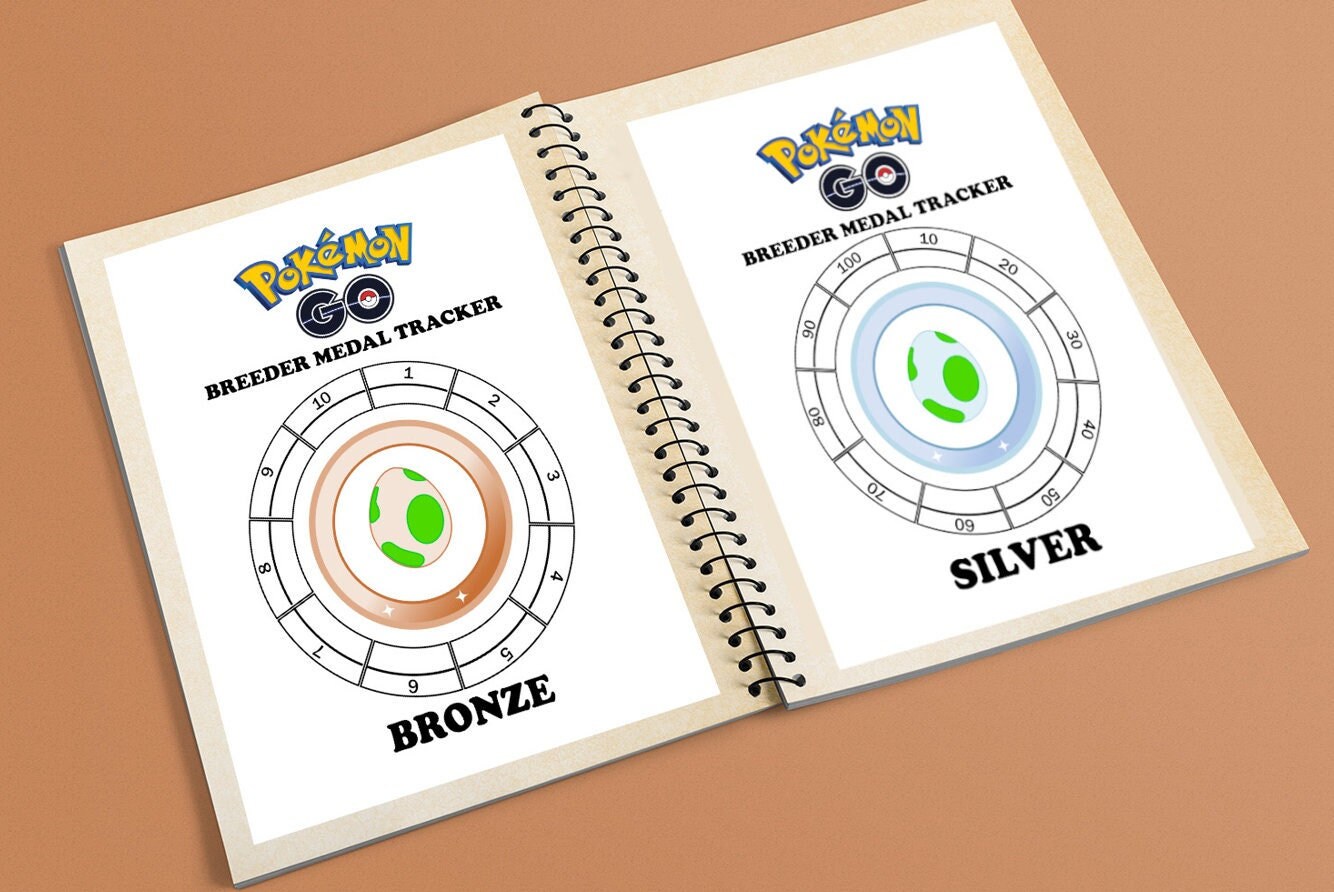 Pokemon Go Breeder Egg Hatch Medal Round Tracker Printable - Etsy