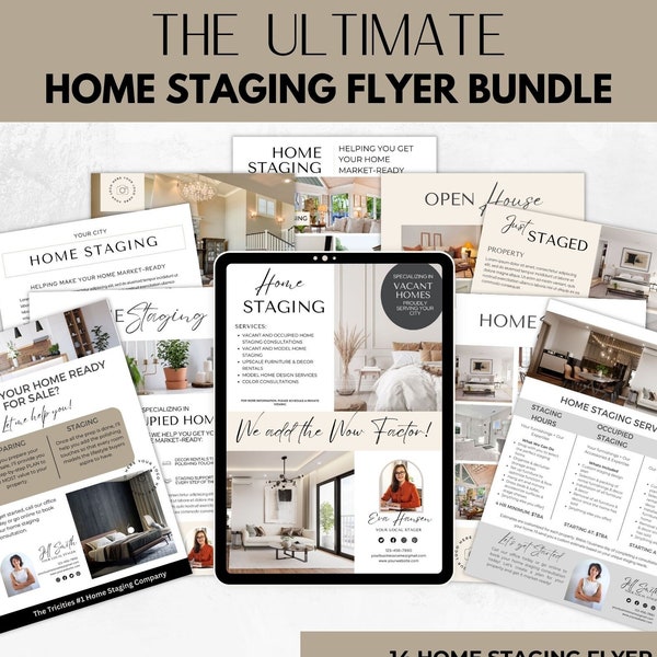 Home Staging Pricing & Services Guide Customizable Canva Template ...